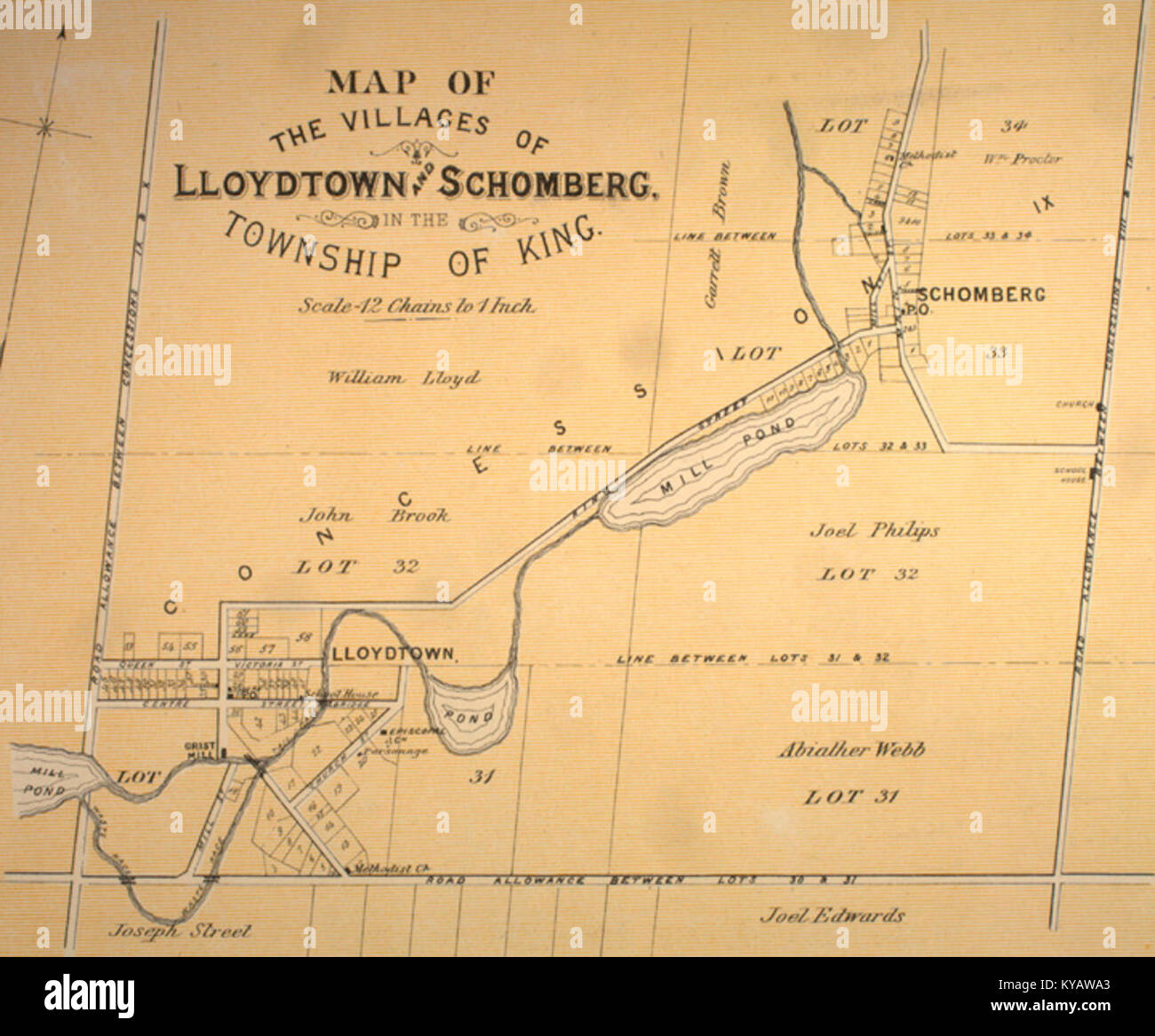 Schomberg map hi-res stock photography and images - Alamy