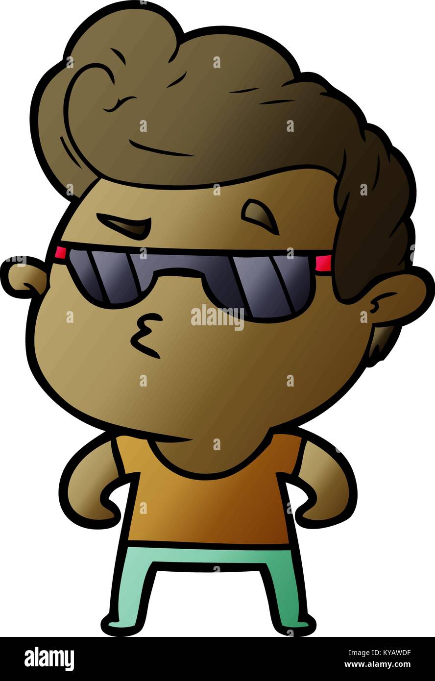 cartoon cool guy Stock Vector Image & Art - Alamy