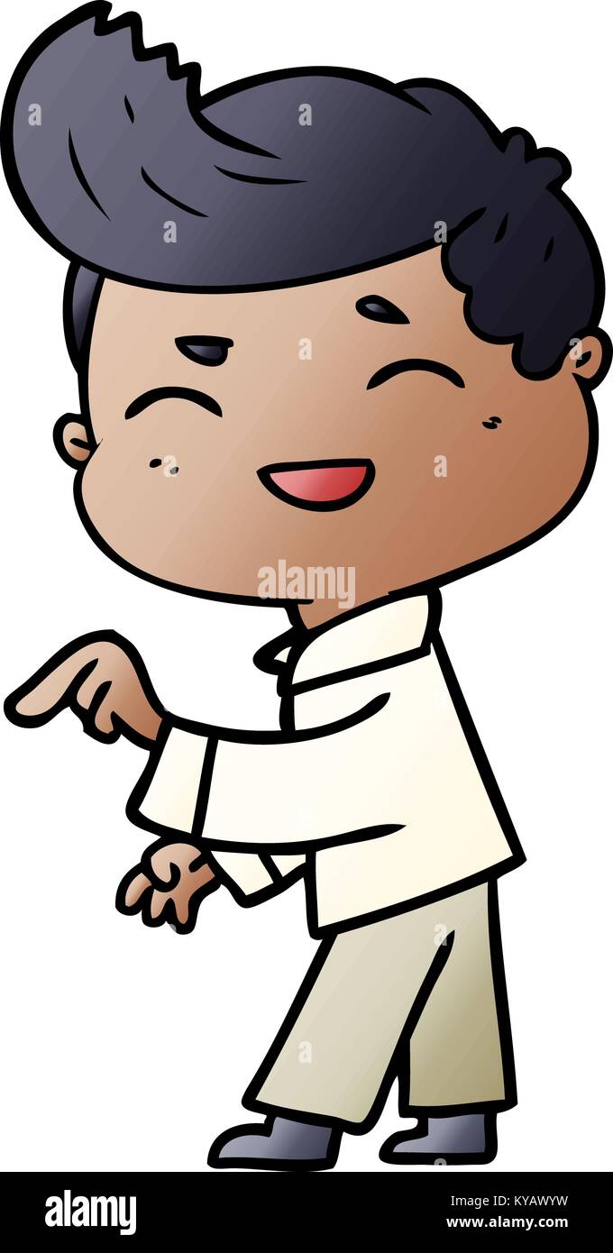 cartoon man laughing and pointing Stock Vector Image & Art - Alamy