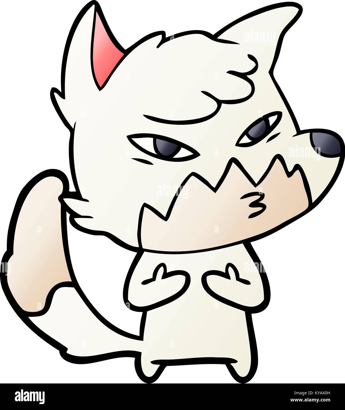 clever cartoon fox Stock Vector Image & Art - Alamy