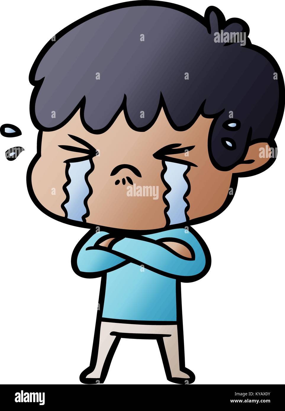 cartoon boy crying Stock Vector Image & Art - Alamy