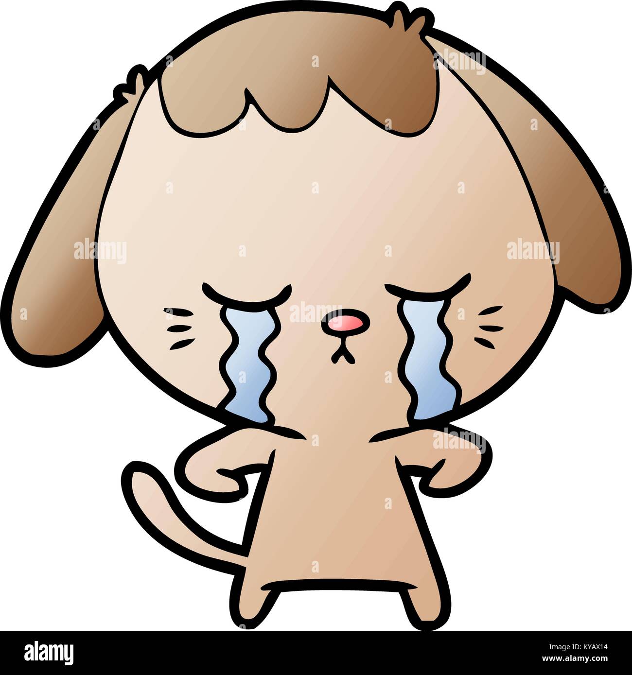 cartoon crying dog Stock Vector Image & Art - Alamy