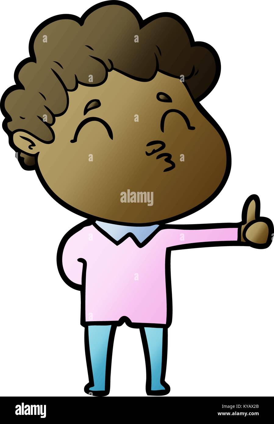 cartoon man pouting Stock Vector Image & Art - Alamy