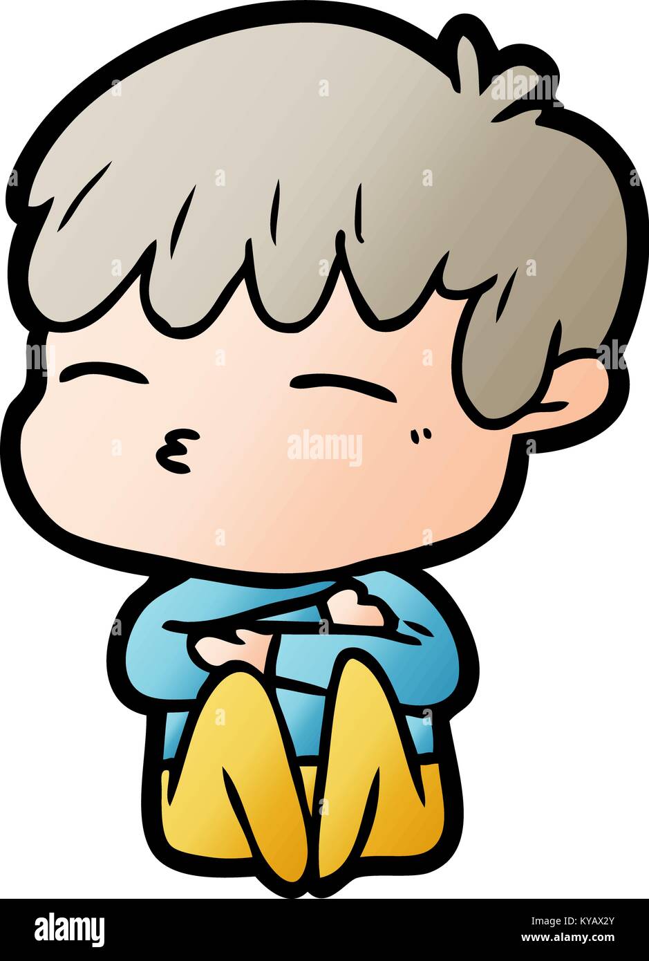 cartoon curious boy Stock Vector Image & Art - Alamy