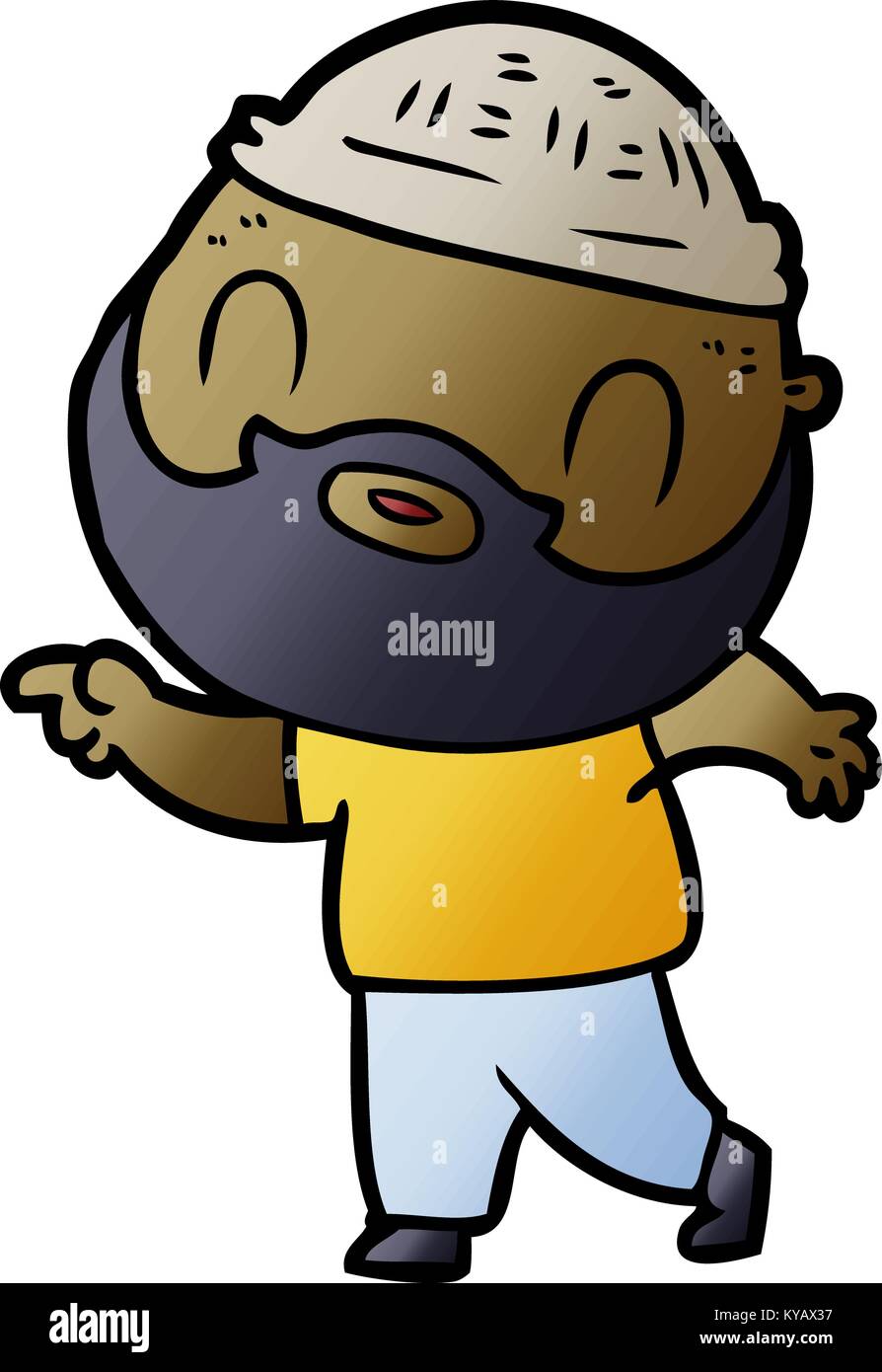 cartoon bearded man Stock Vector Image & Art - Alamy
