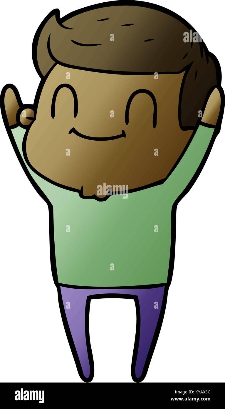 cartoon friendly man Stock Vector Image & Art - Alamy