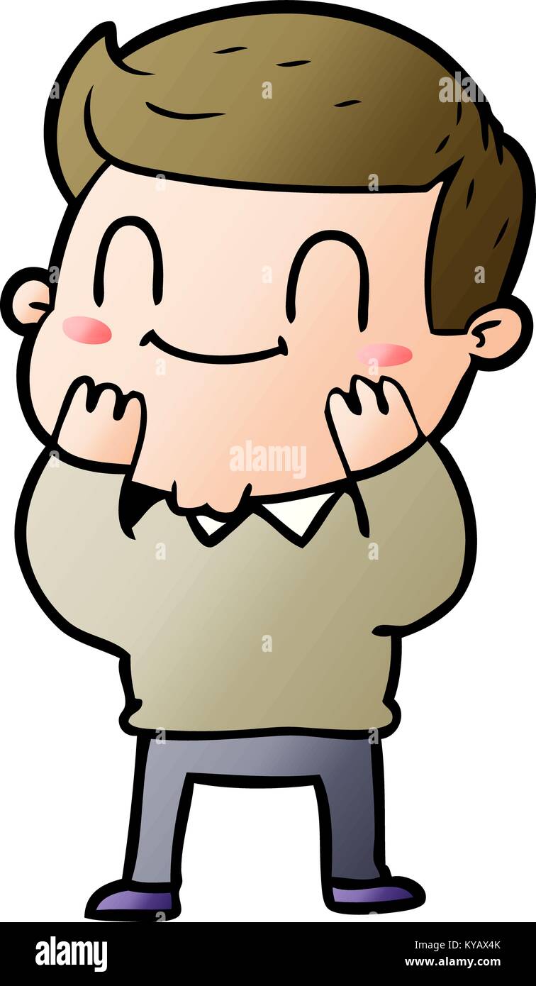 cartoon friendly man Stock Vector Image & Art - Alamy