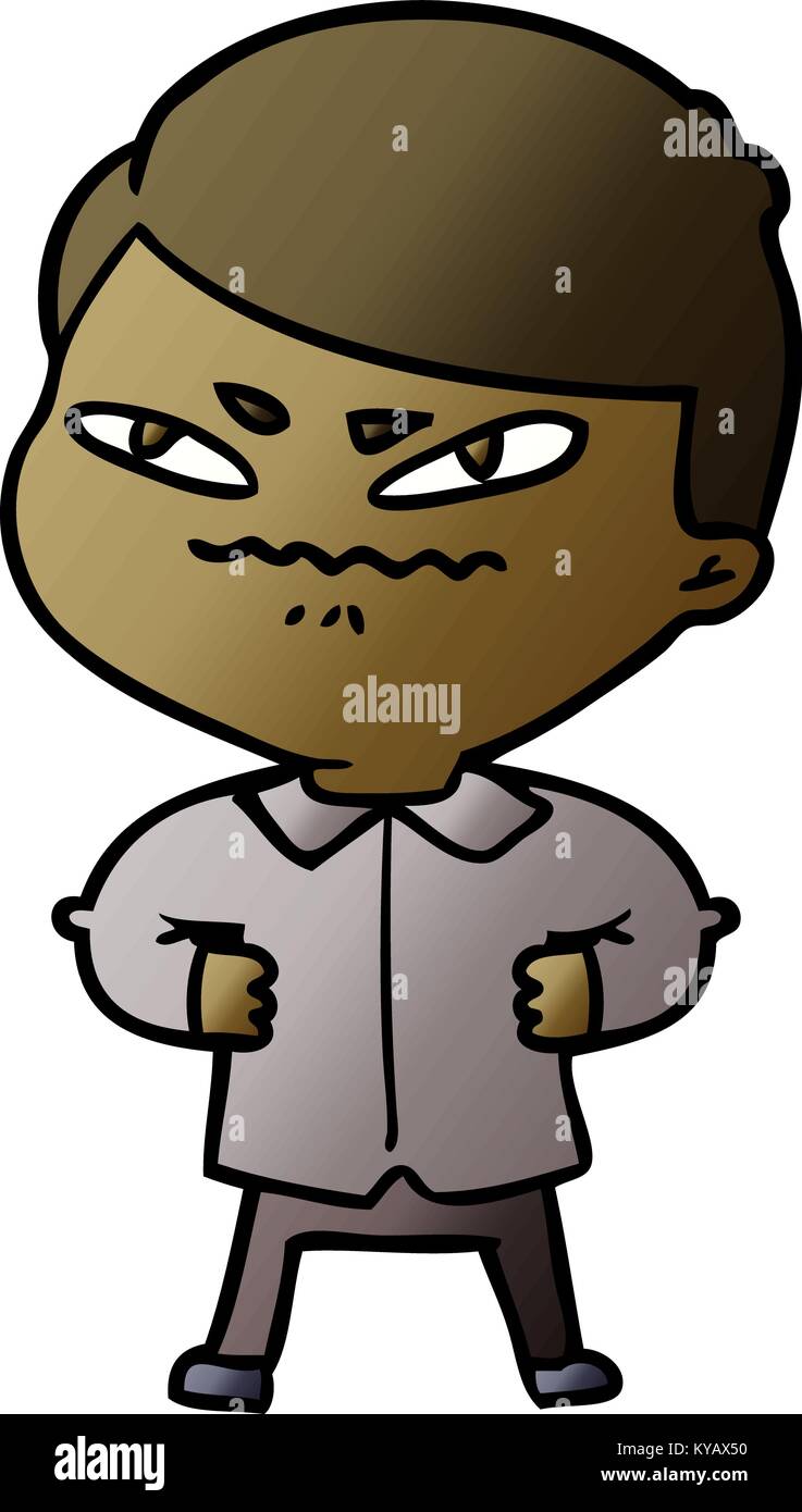 cartoon angry man Stock Vector Image & Art - Alamy