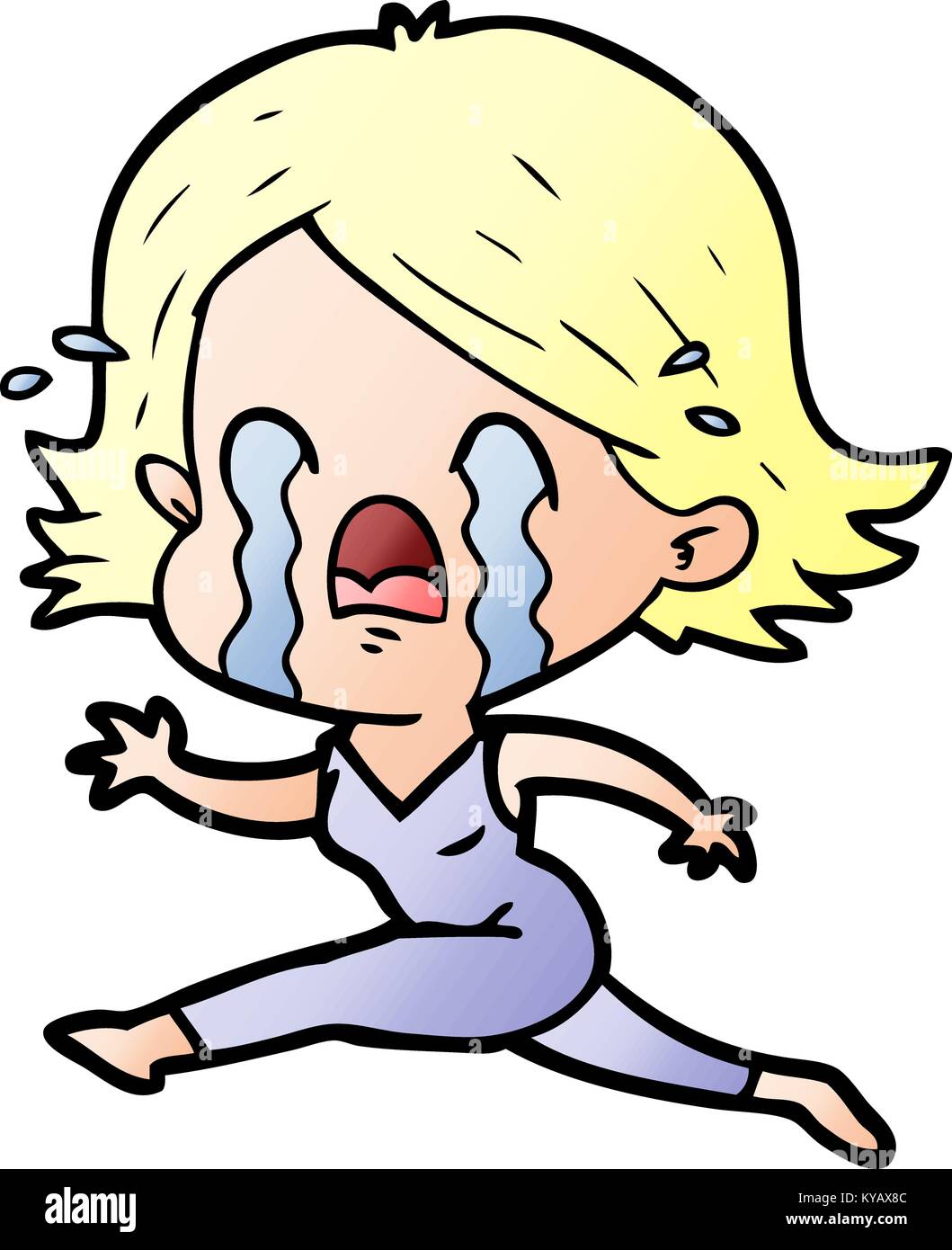 cartoon woman crying Stock Vector Image & Art - Alamy
