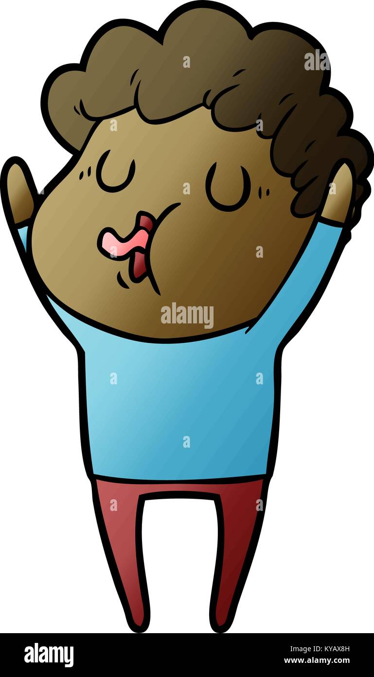 cartoon man singing Stock Vector Image & Art - Alamy