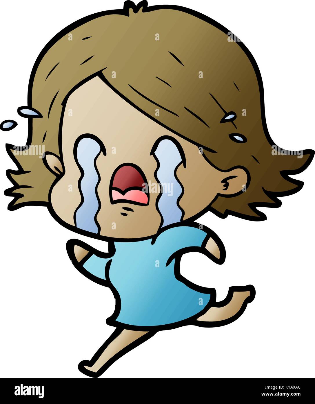cartoon woman crying Stock Vector Image & Art - Alamy