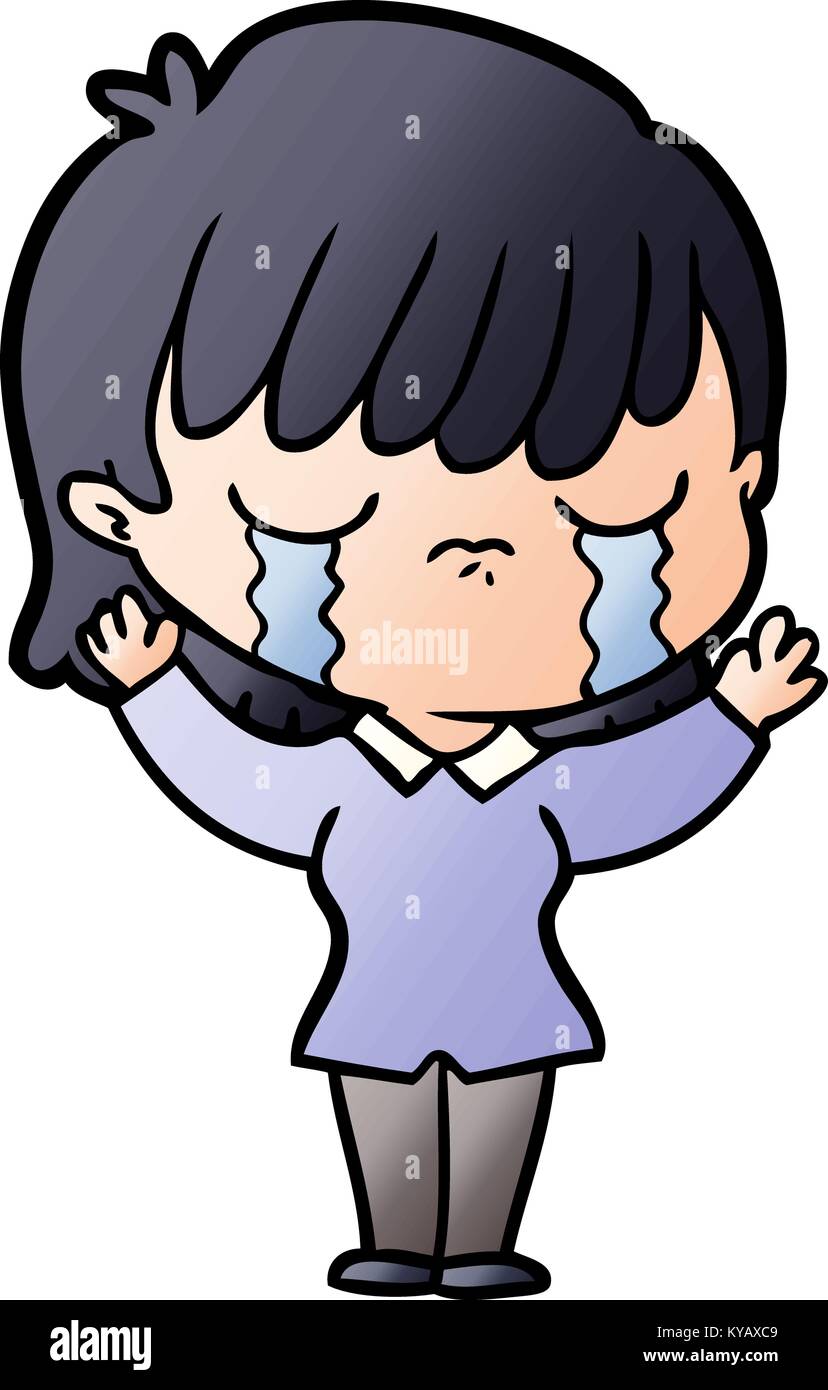 cartoon woman crying Stock Vector Image & Art - Alamy