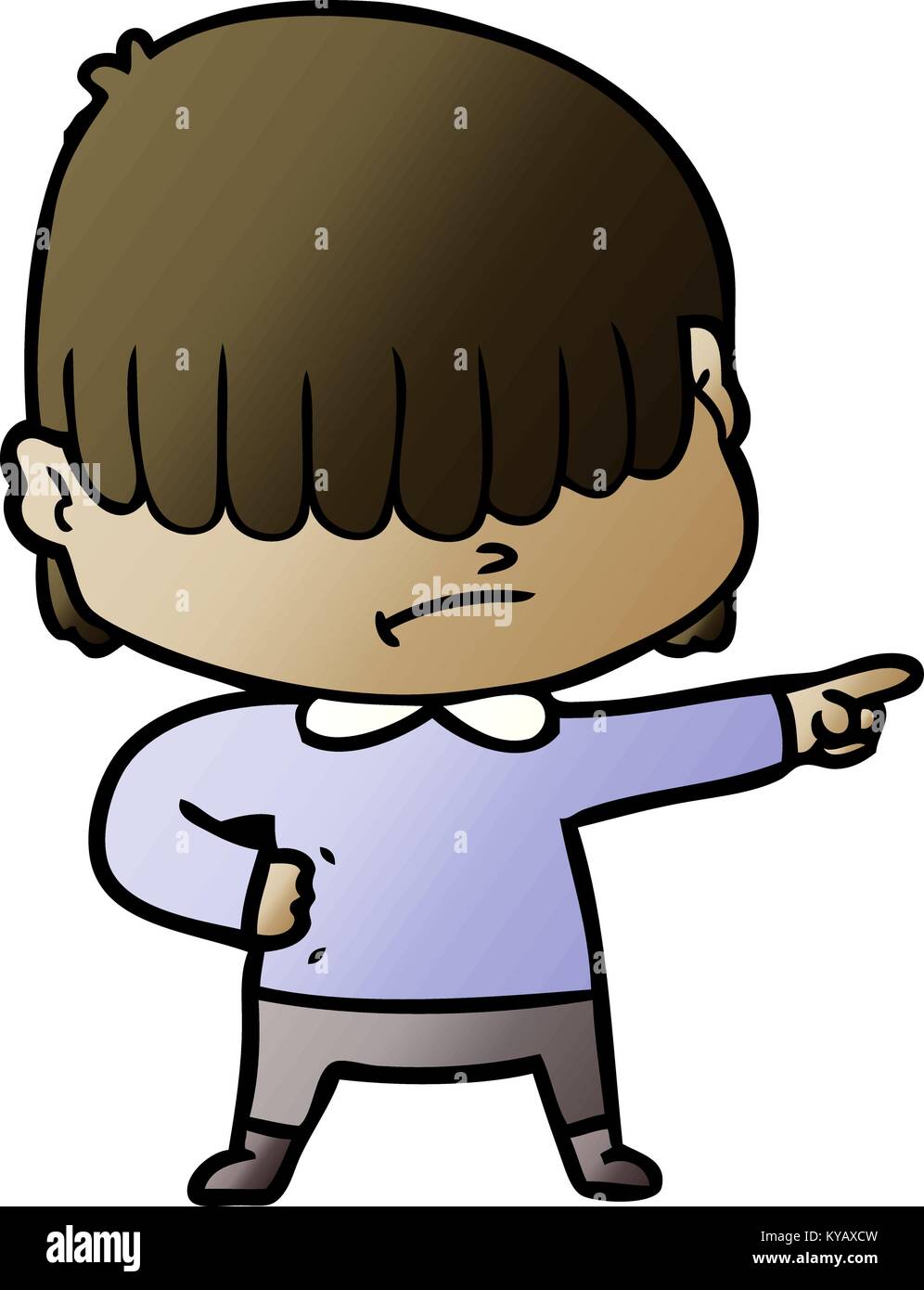 cartoon boy with untidy hair Stock Vector Image & Art - Alamy