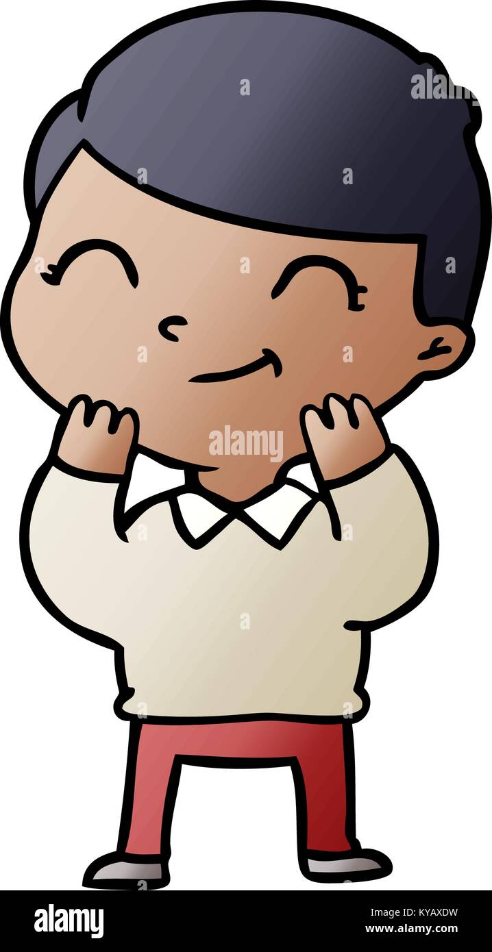 cartoon boy smiling Stock Vector Image & Art - Alamy