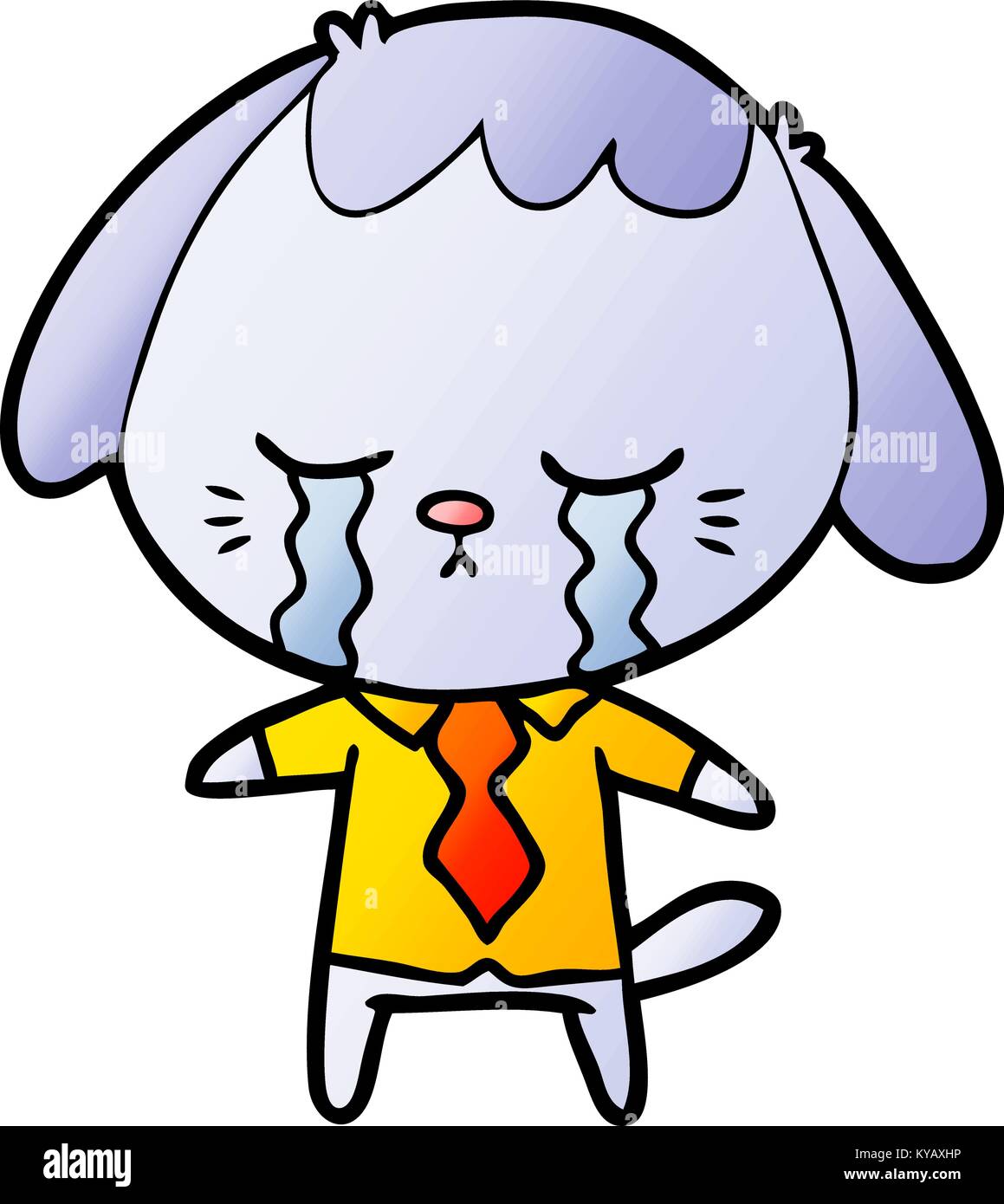 cartoon dog crying Stock Vector Image & Art - Alamy
