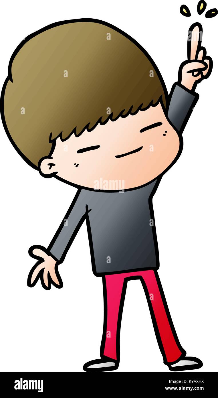 cartoon smug boy Stock Vector Image & Art - Alamy