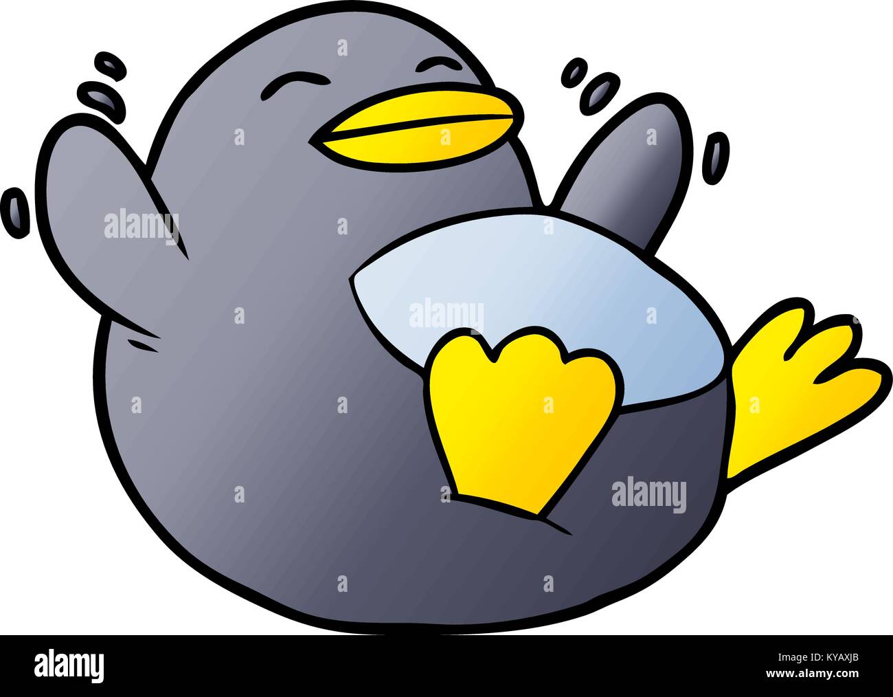 happy cartoon penguin Stock Vector Image & Art - Alamy
