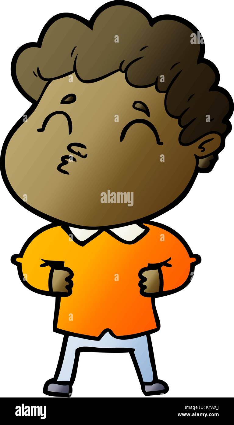 cartoon man pouting Stock Vector Image & Art - Alamy