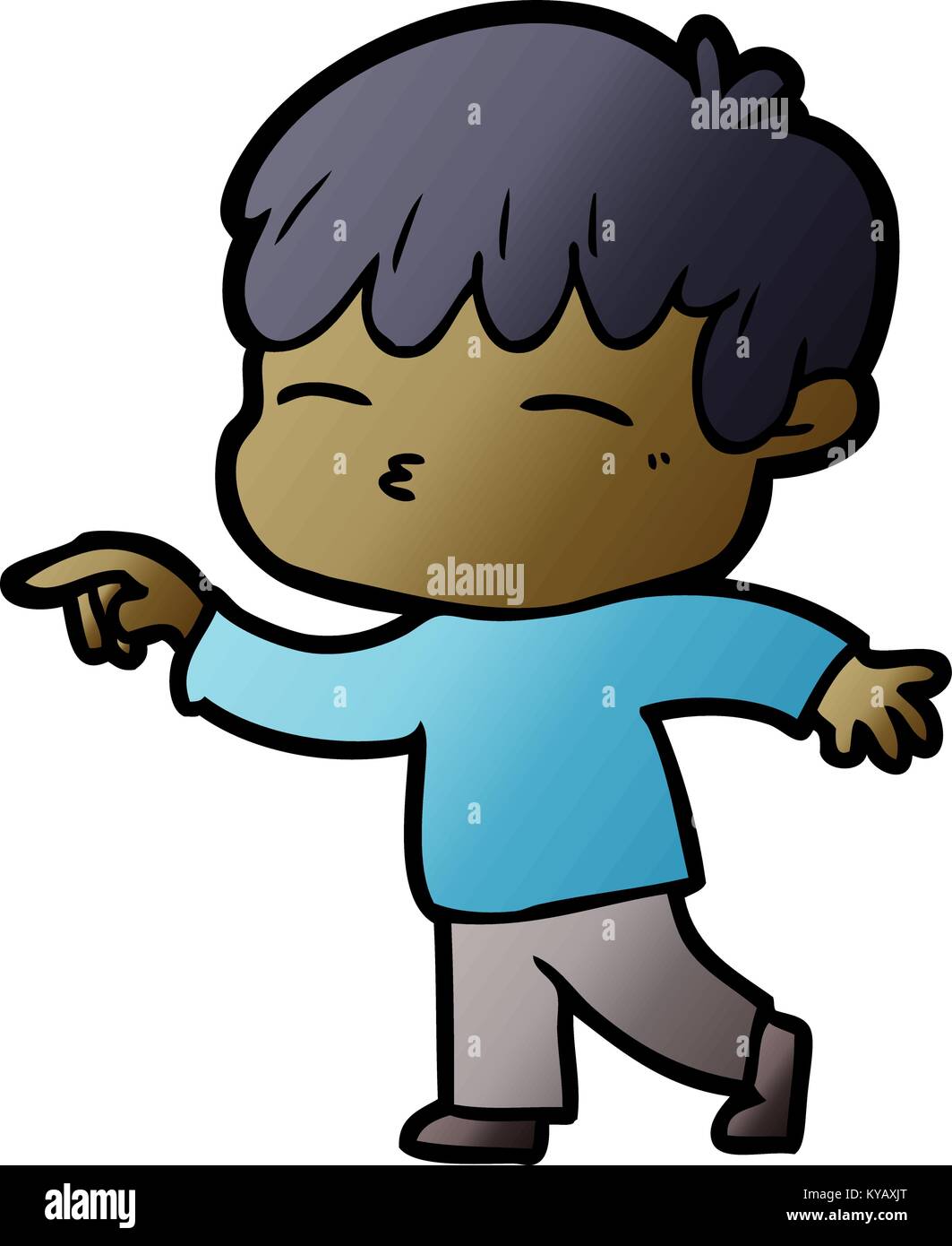 cartoon curious boy Stock Vector Image & Art - Alamy