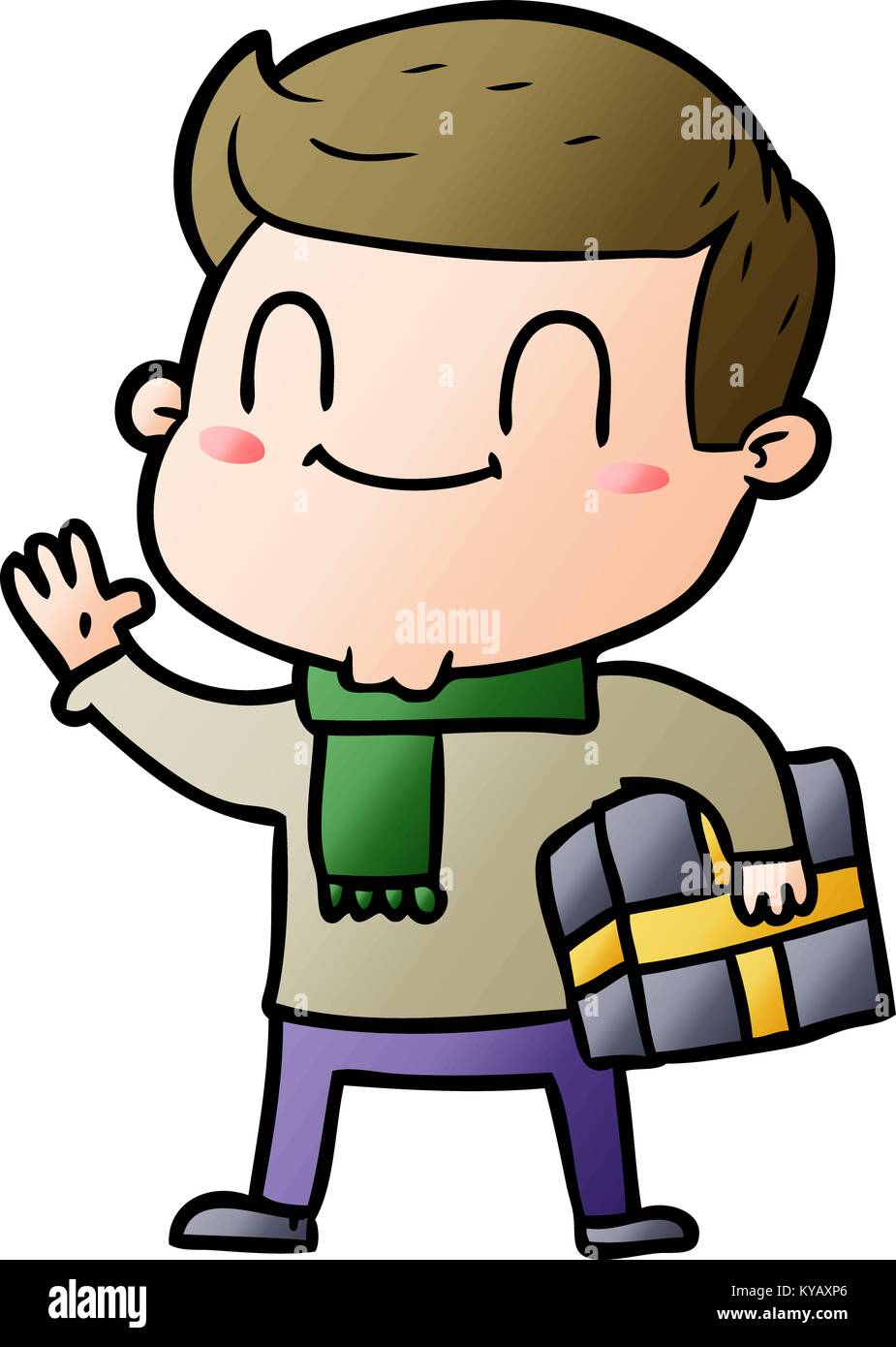 Cartoon Friendly Person