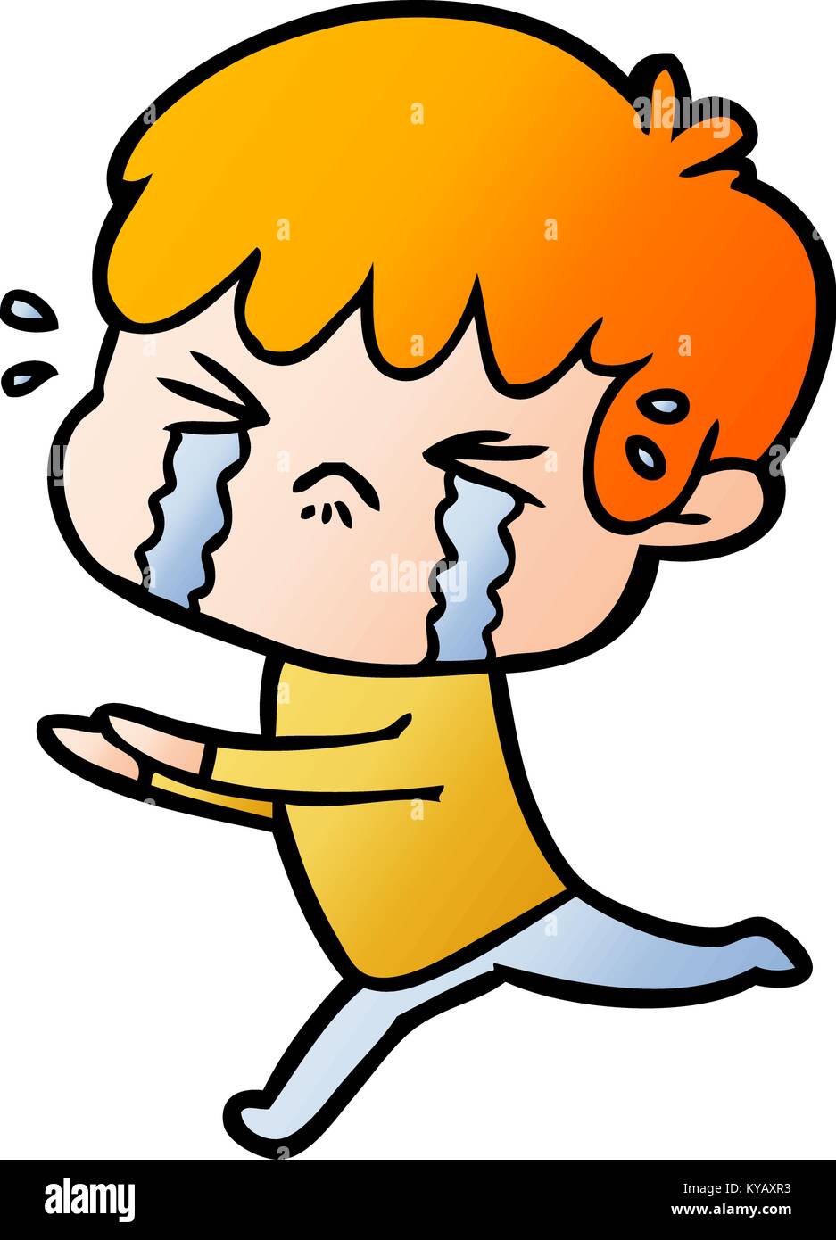 cartoon boy crying Stock Vector Image & Art - Alamy