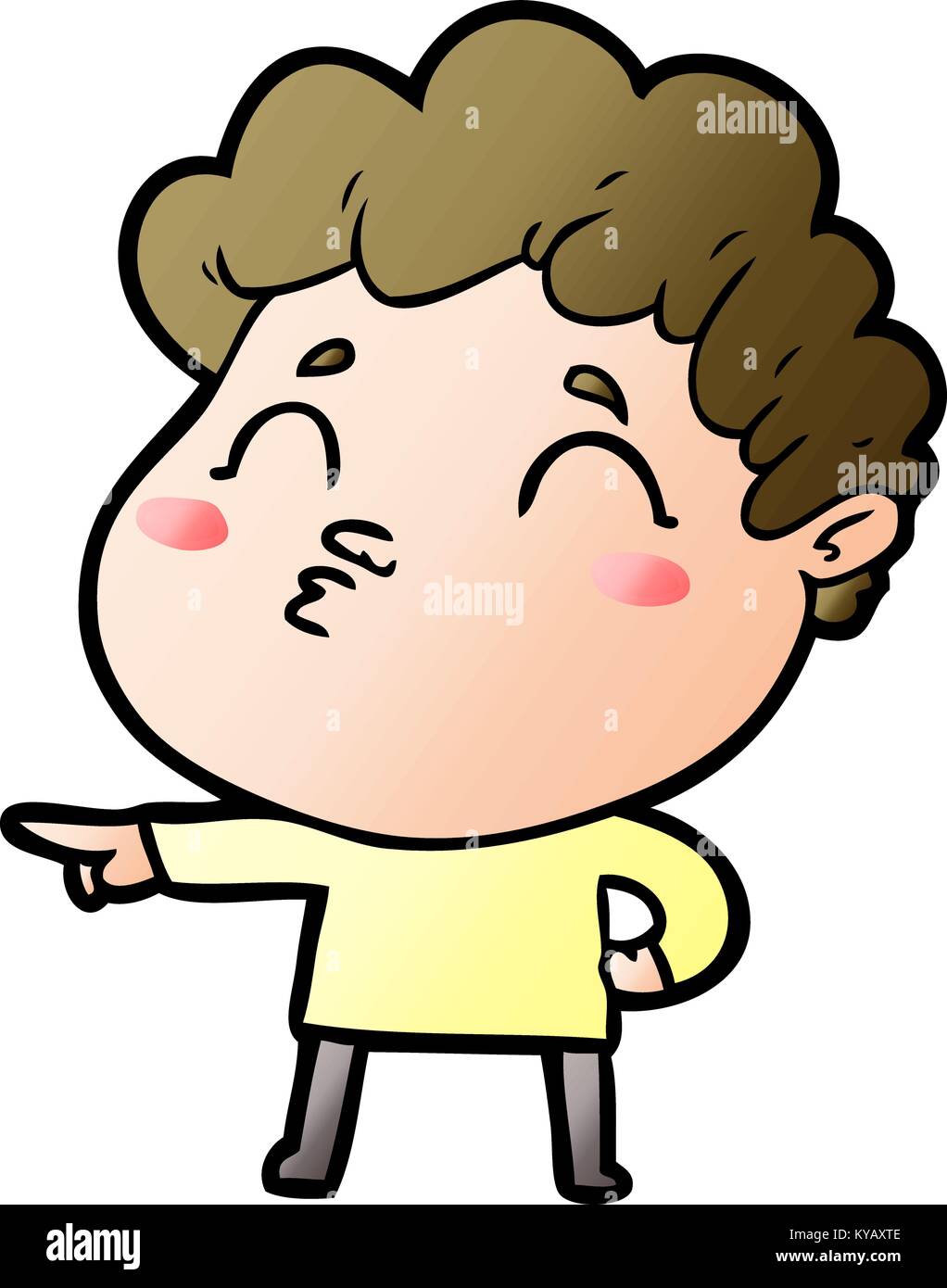 cartoon man pouting Stock Vector Image & Art - Alamy
