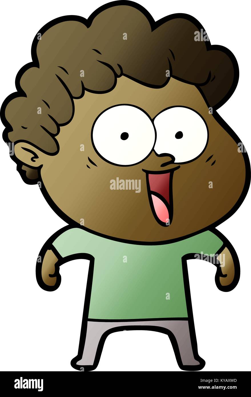 cartoon happy man Stock Vector Image & Art - Alamy