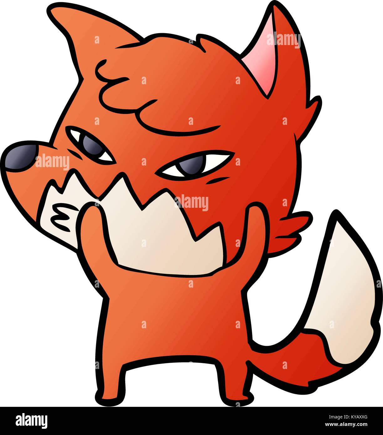 clever cartoon fox Stock Vector Image & Art - Alamy