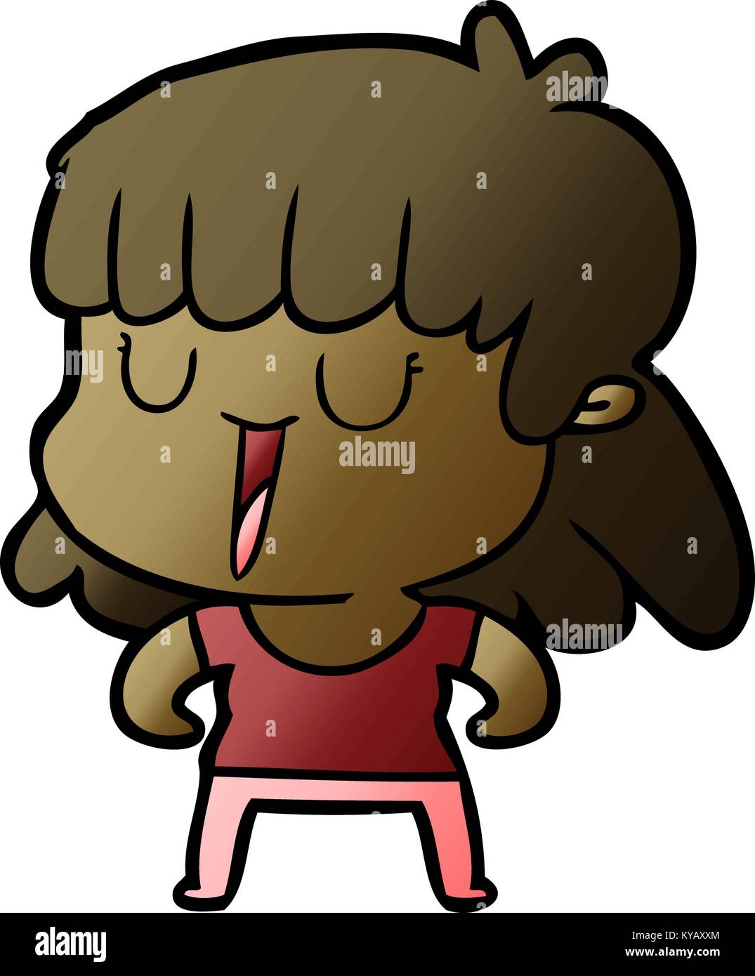 cartoon woman laughing Stock Vector Image & Art - Alamy