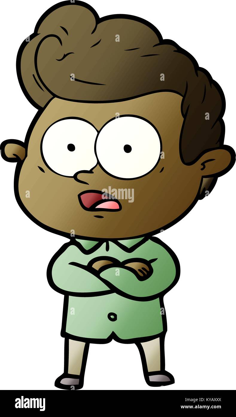 cartoon staring man Stock Vector Image & Art - Alamy