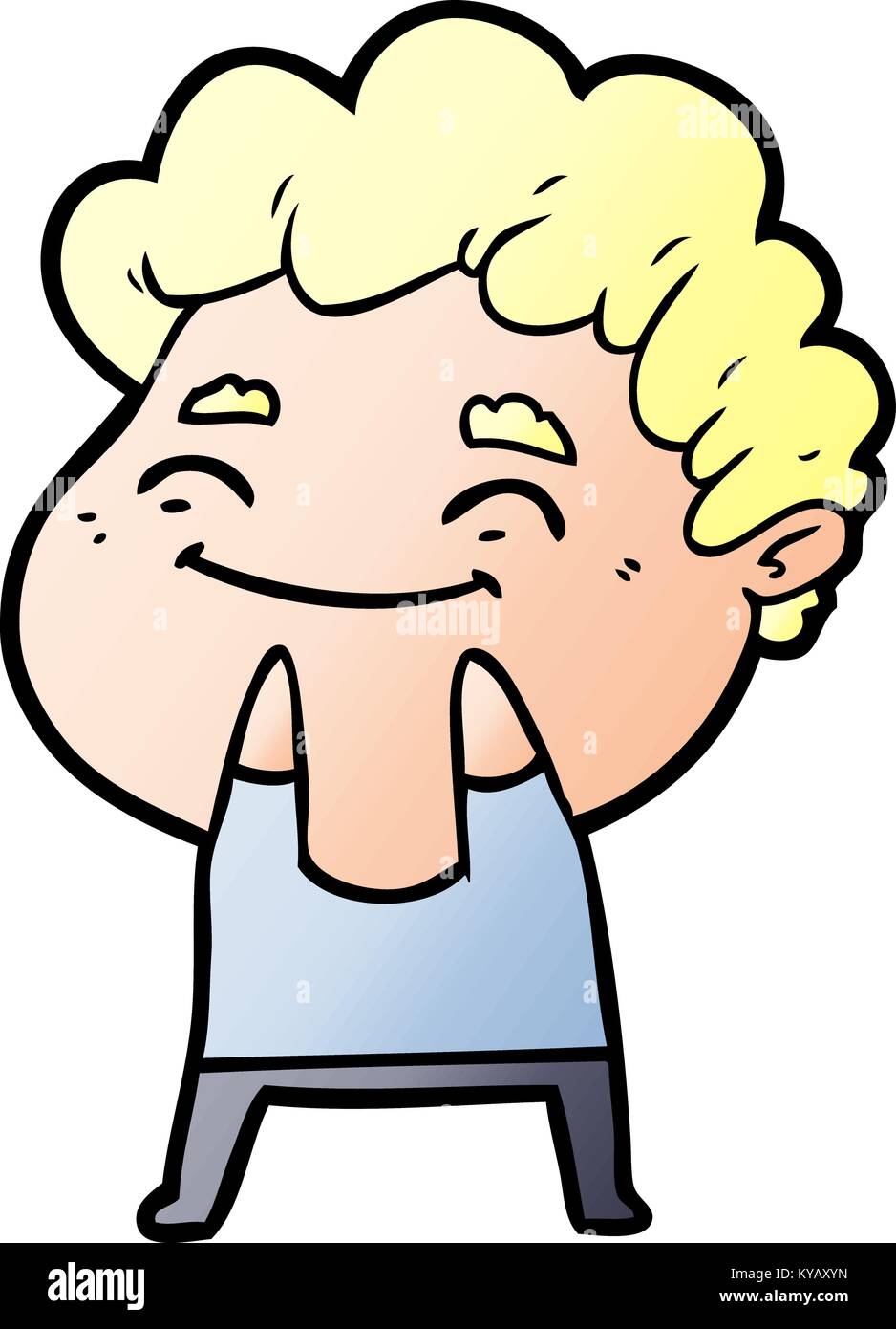 cartoon friendly man Stock Vector Image & Art - Alamy