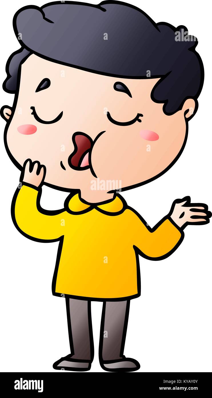 cartoon man talking Stock Vector Image & Art - Alamy