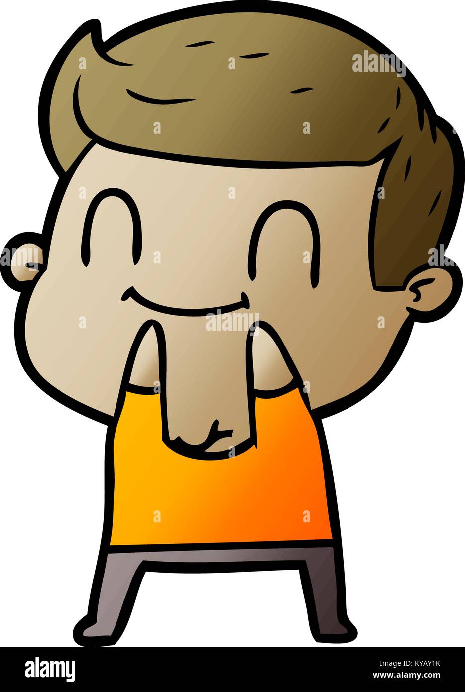 cartoon friendly man Stock Vector Image & Art - Alamy