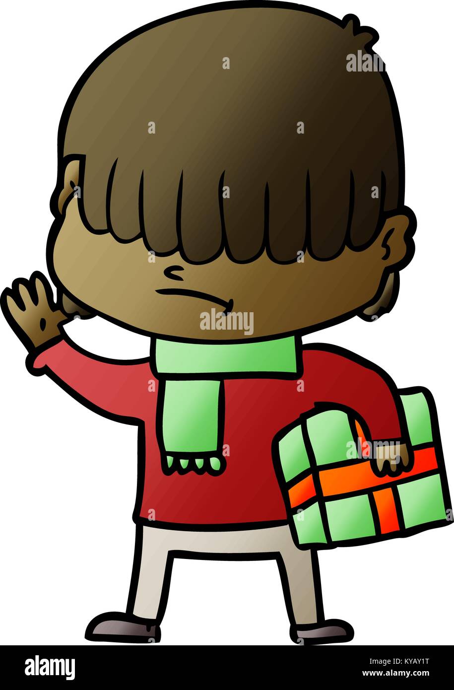 cartoon boy with untidy hair Stock Vector Image & Art - Alamy