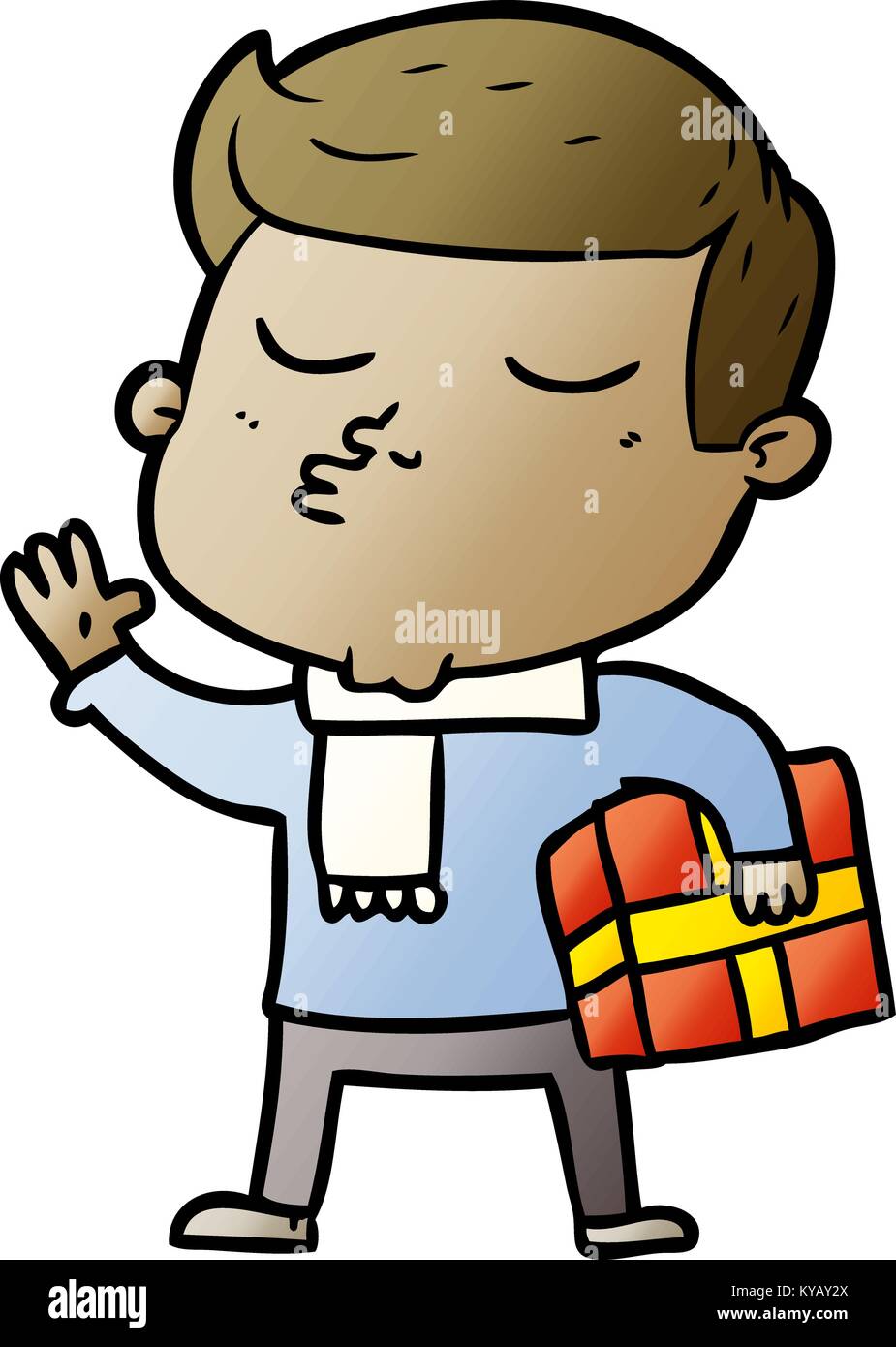 cartoon model guy pouting Stock Vector Image & Art - Alamy