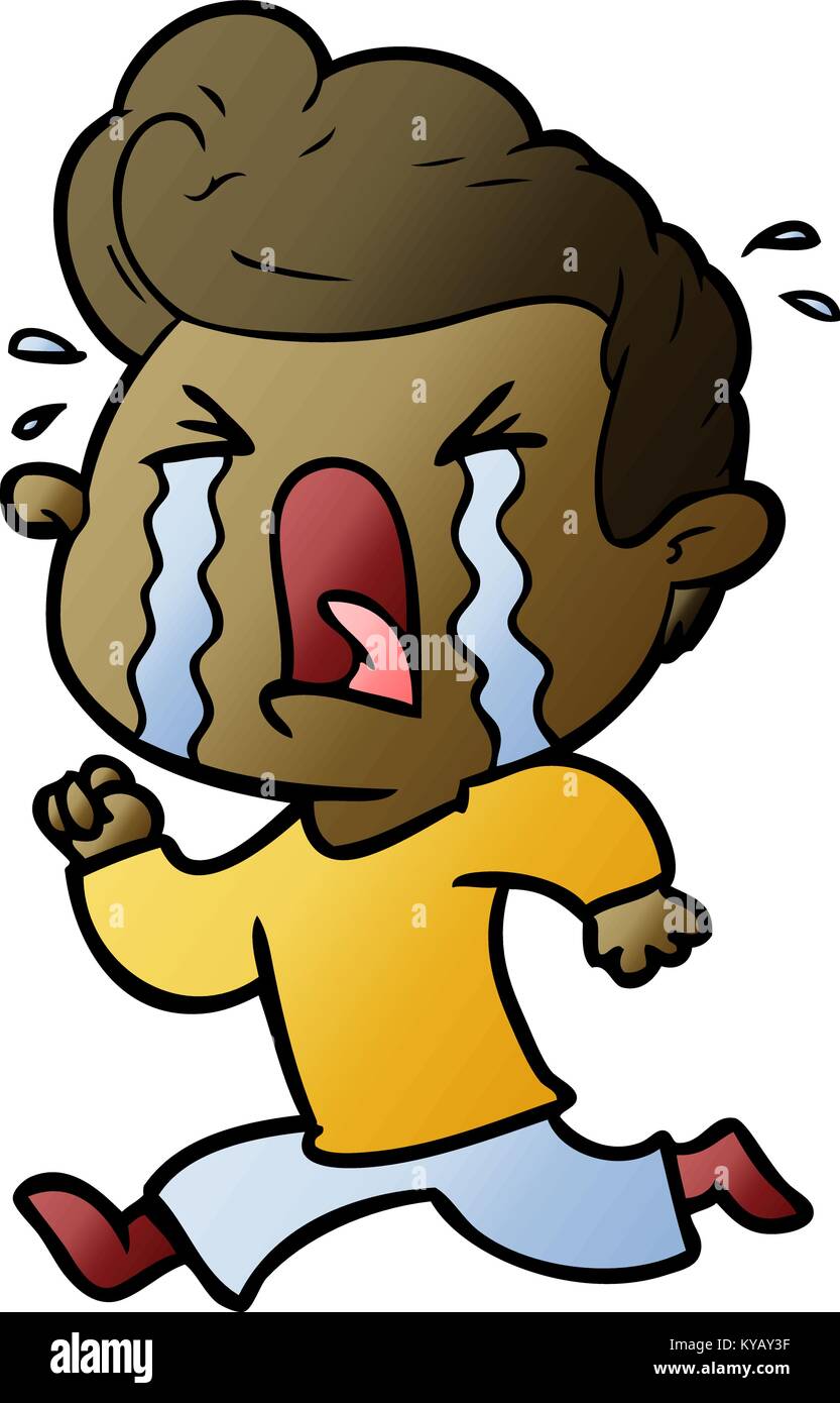 cartoon crying man Stock Vector Image & Art - Alamy