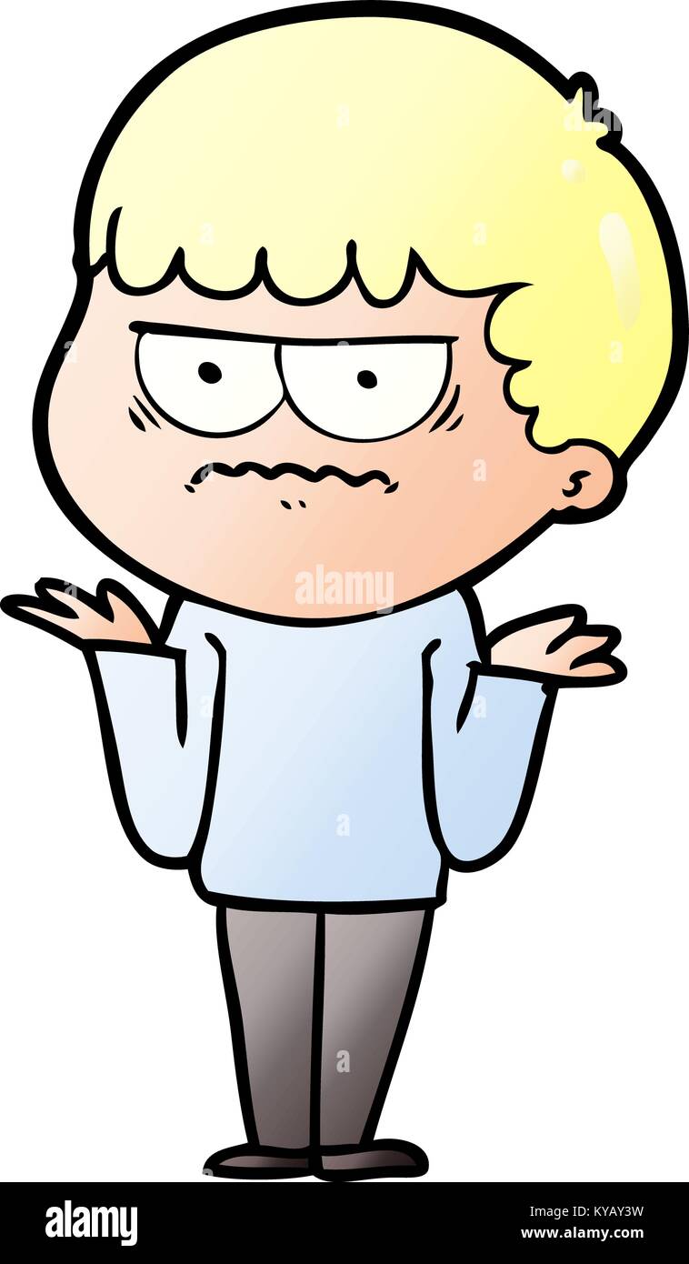 cartoon angry man Stock Vector Image & Art - Alamy