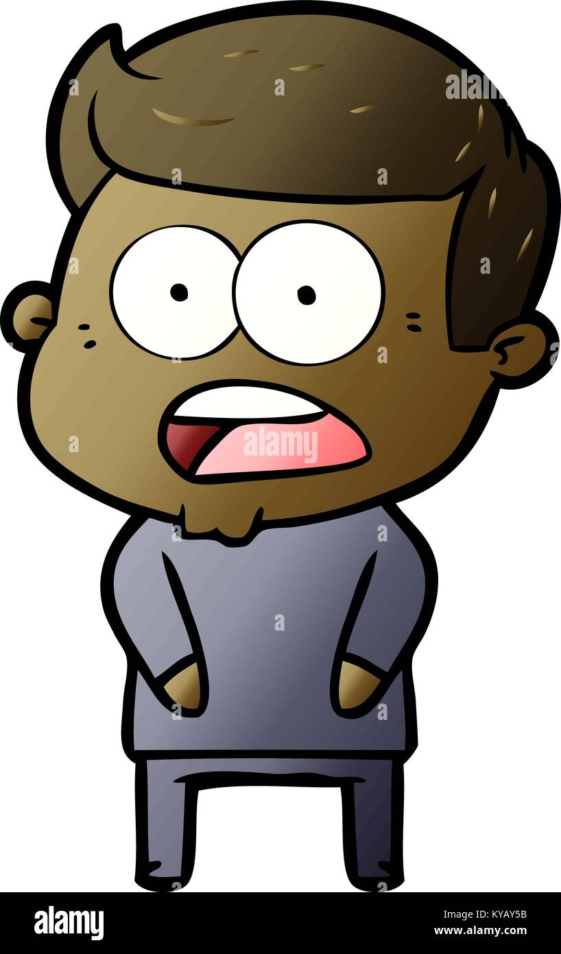 cartoon shocked man Stock Vector Image & Art - Alamy