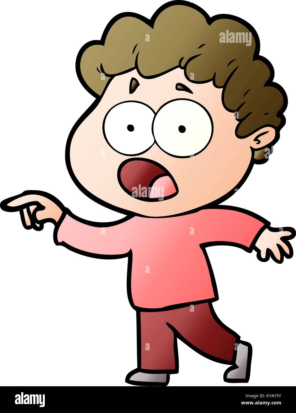 cartoon man gasping in surprise Stock Vector Image & Art - Alamy