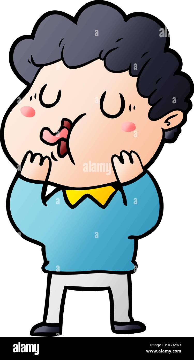 cartoon man singing Stock Vector Image & Art - Alamy