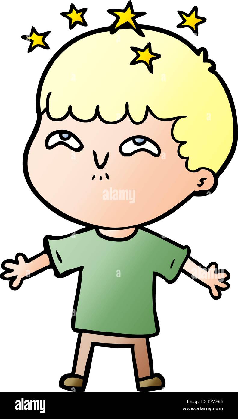 cartoon amazed boy Stock Vector Image & Art - Alamy