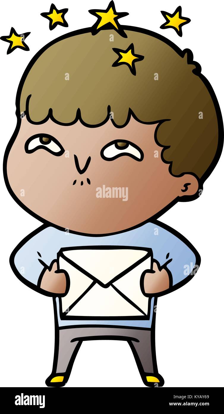 cartoon amazed boy Stock Vector Image & Art - Alamy