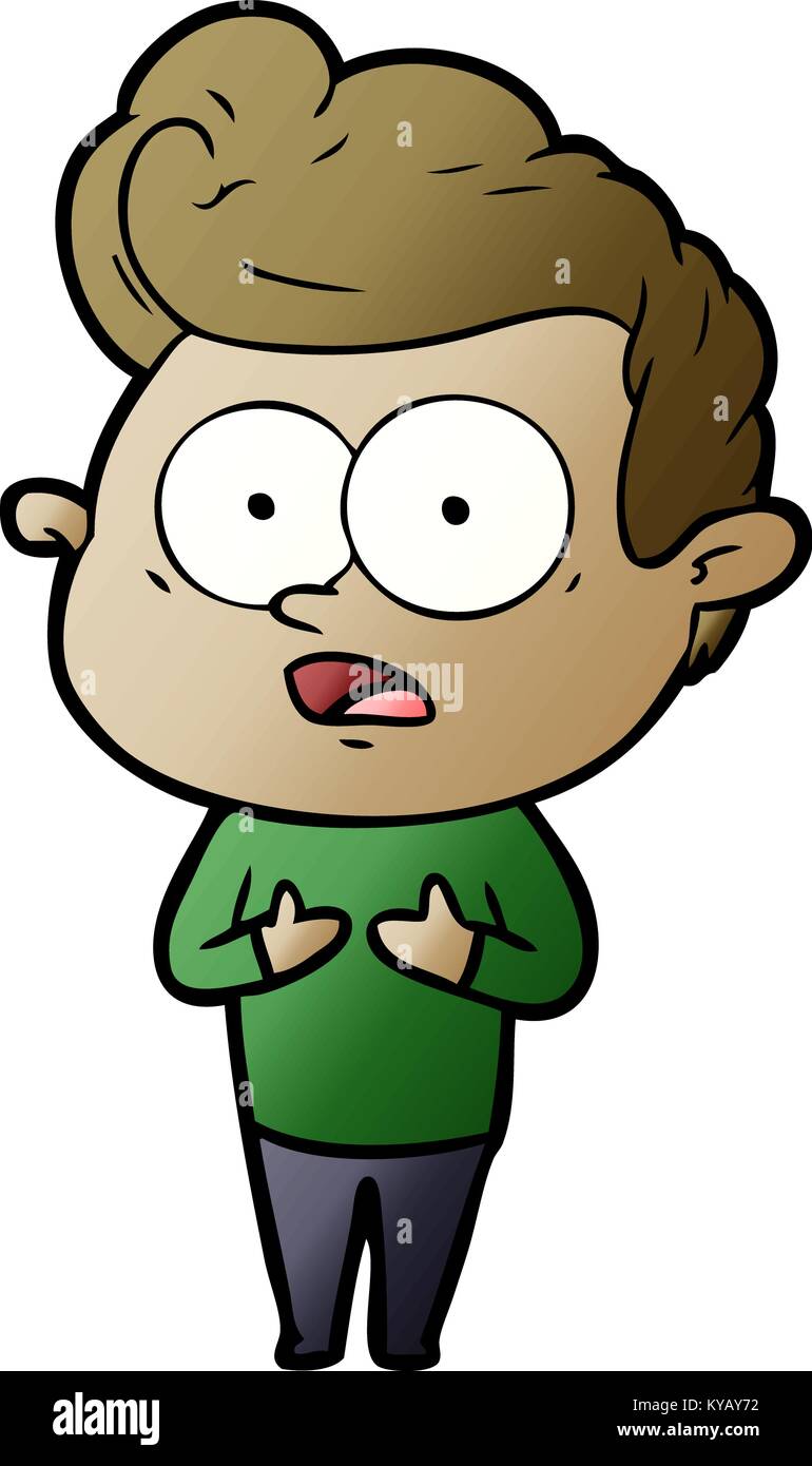 cartoon staring man Stock Vector Image & Art - Alamy