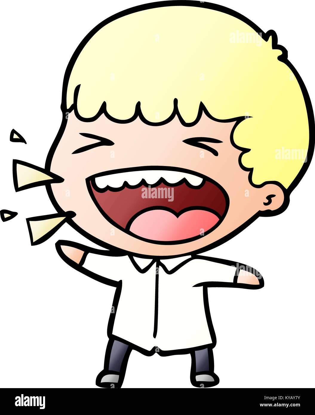 cartoon laughing man Stock Vector Image & Art - Alamy