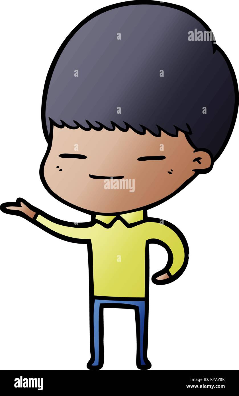 cartoon smug boy Stock Vector Image & Art - Alamy
