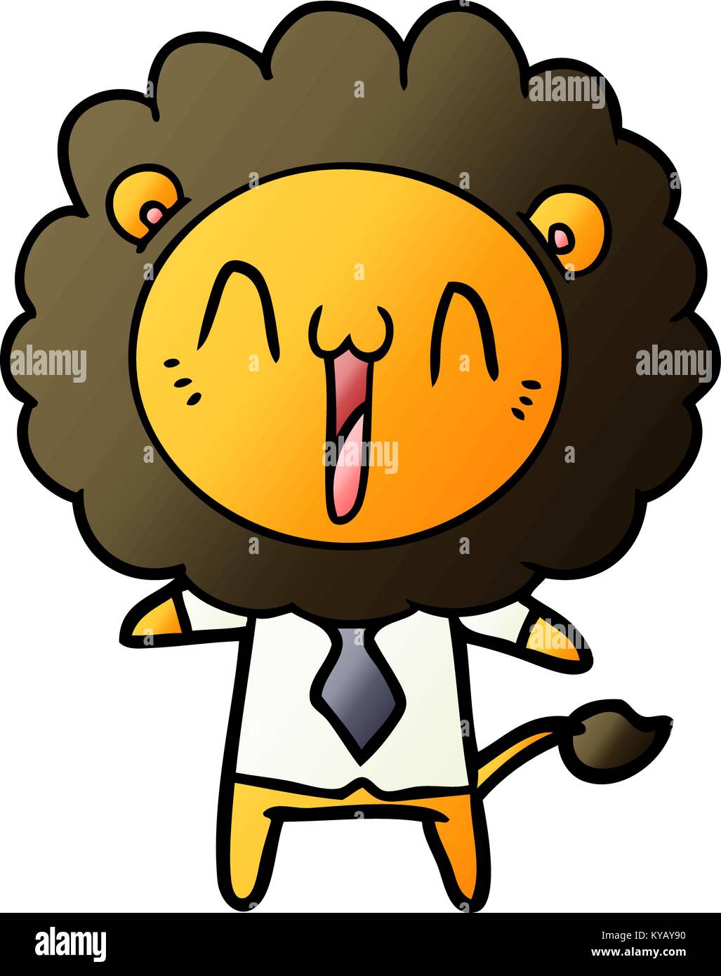 happy cartoon lion Stock Vector Image & Art - Alamy