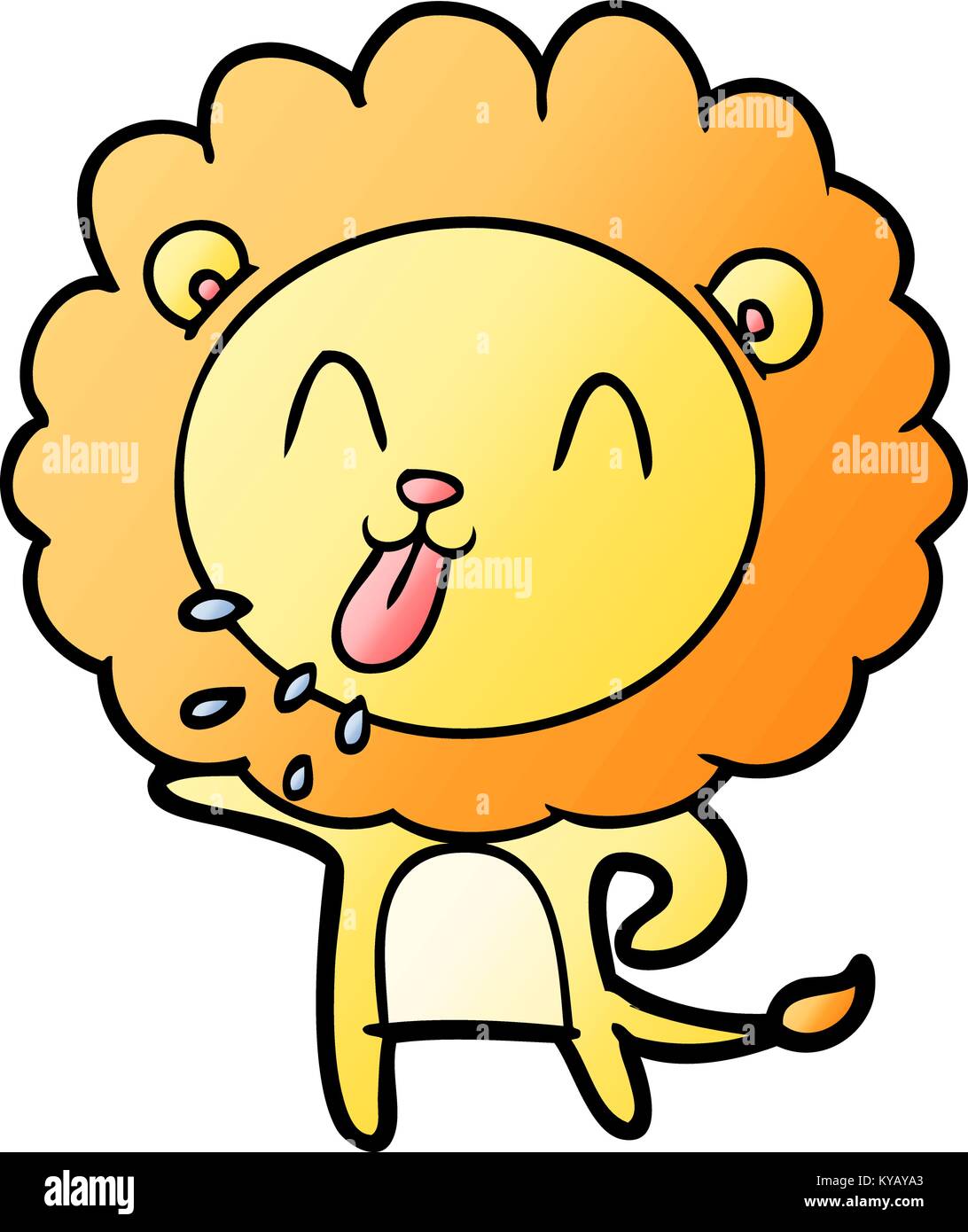 happy cartoon lion Stock Vector Image & Art - Alamy