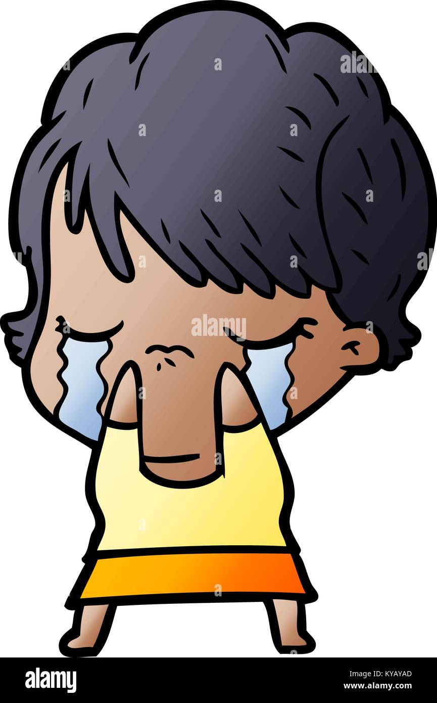 cartoon woman crying Stock Vector Image & Art - Alamy