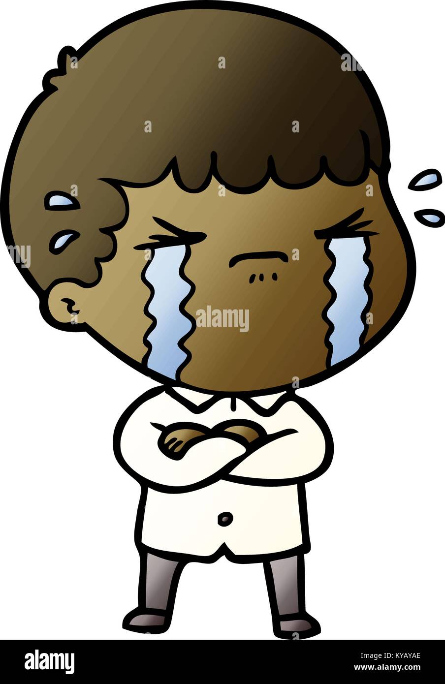 cartoon man crying Stock Vector Image & Art - Alamy