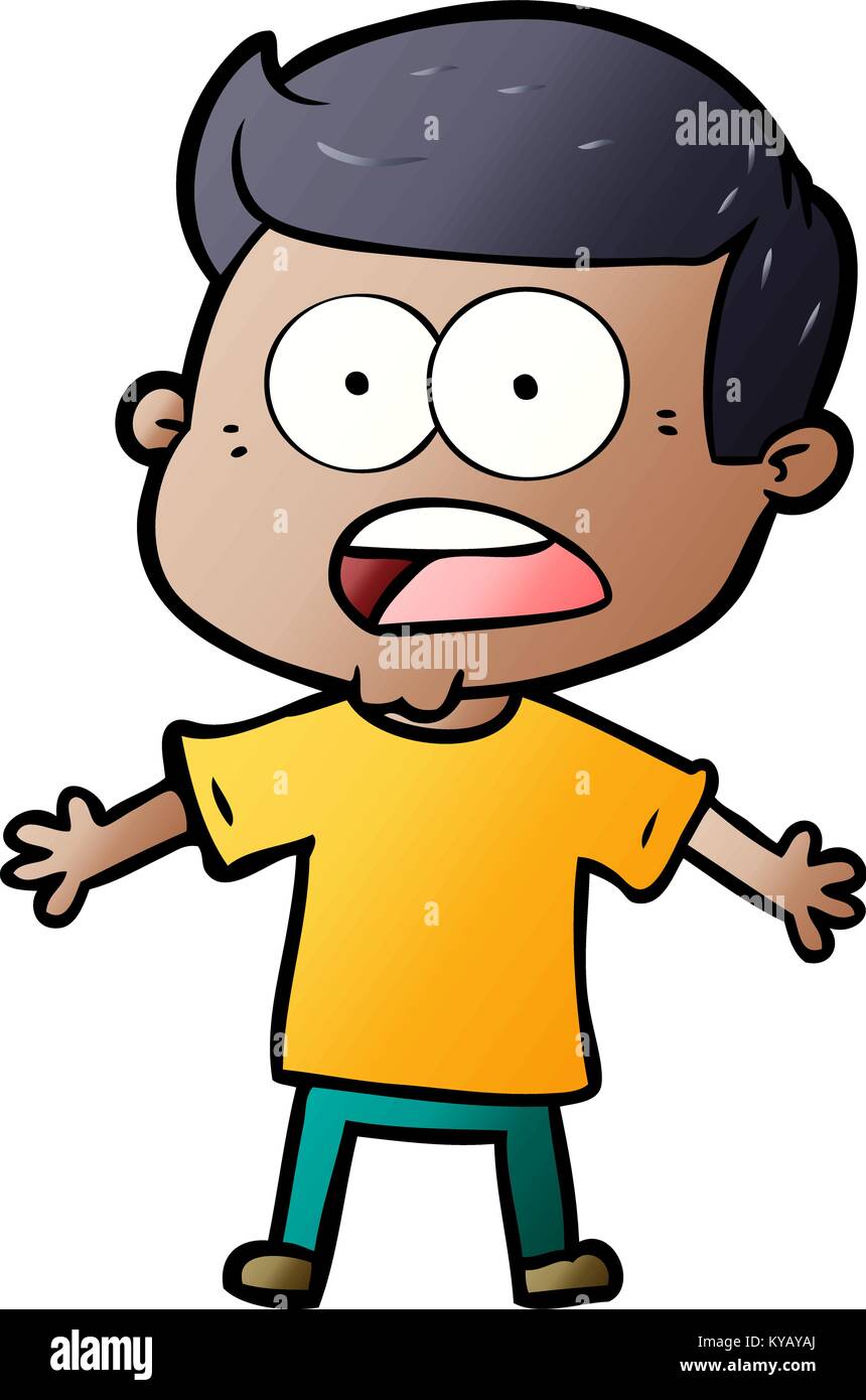 cartoon shocked man Stock Vector Image & Art - Alamy
